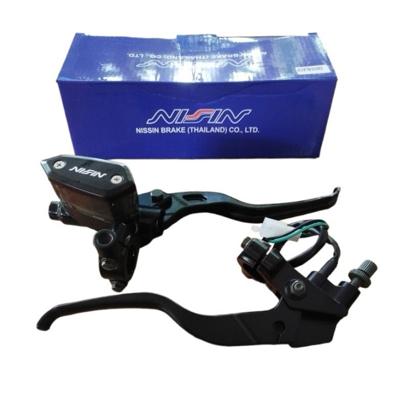 Hitam รูปไข่เบรคหลักสีดําเบรค Master NSIN OVAL เบรค Master สีดําท่อคลัทช์รถจักรยานยนต์ Universal ...