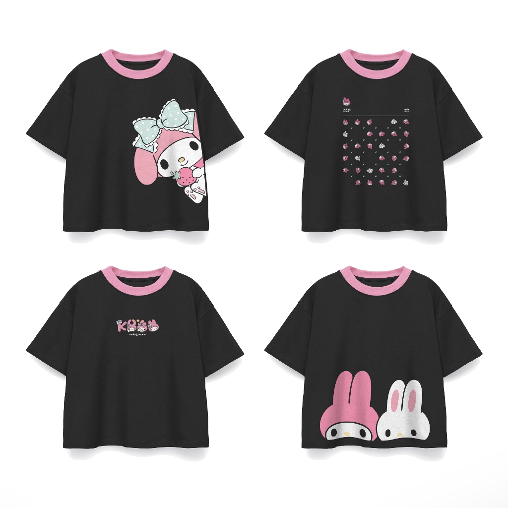 Kofu KIDS - melody เสื้อผ้าเด็ก sanrio โอเวอร์ไซส์ boxy ทูโทน หวีท็อป ...