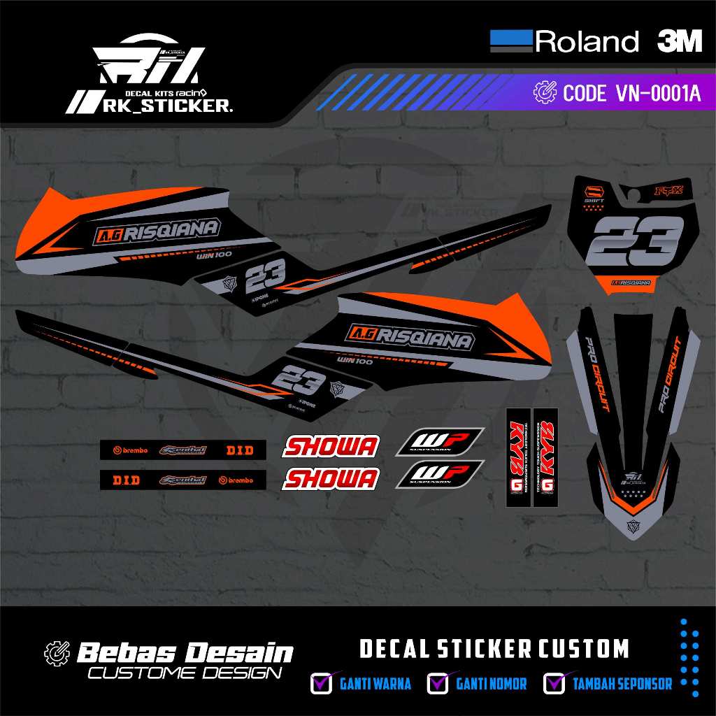 HONDA WIN 100 DECAL HONDA WIN 100 FUL BODY STRIPING | Shopee Thailand