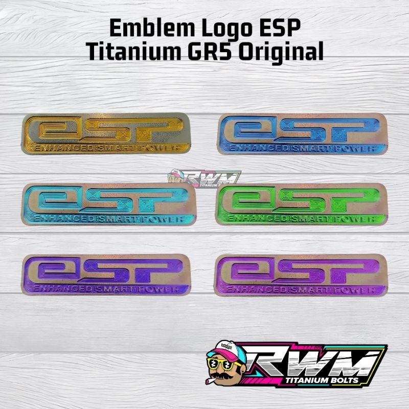 Esp Logo Emblem original ESP Titanium GR5 Filter Box Logo Emblem ...