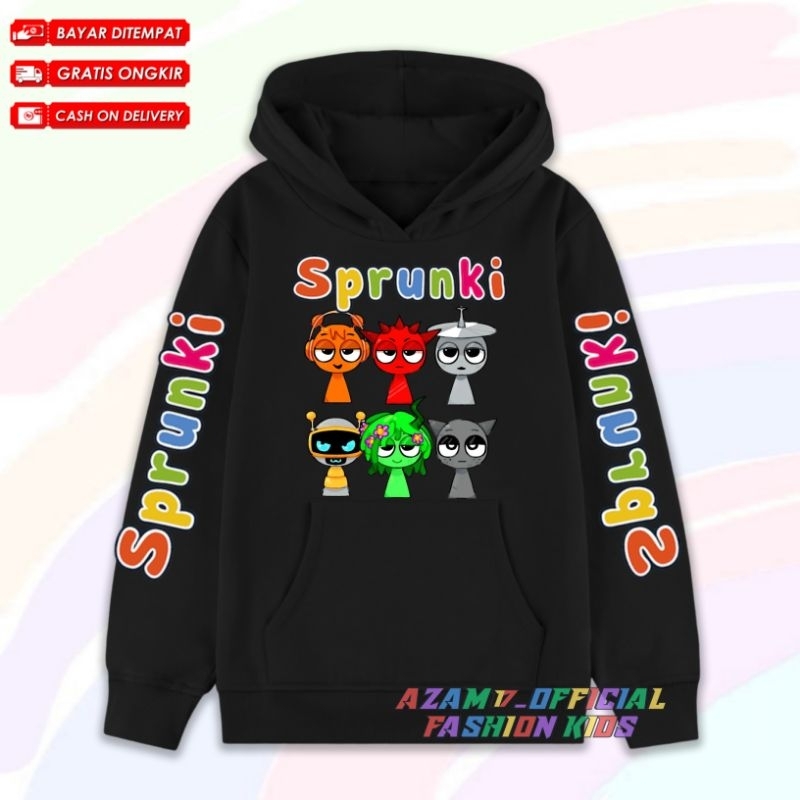 Sprunki INCREDIBOX เสื้อแจ็คเก็ต HOODIE ALL CHARACTERS ฟรีชื่อ ...