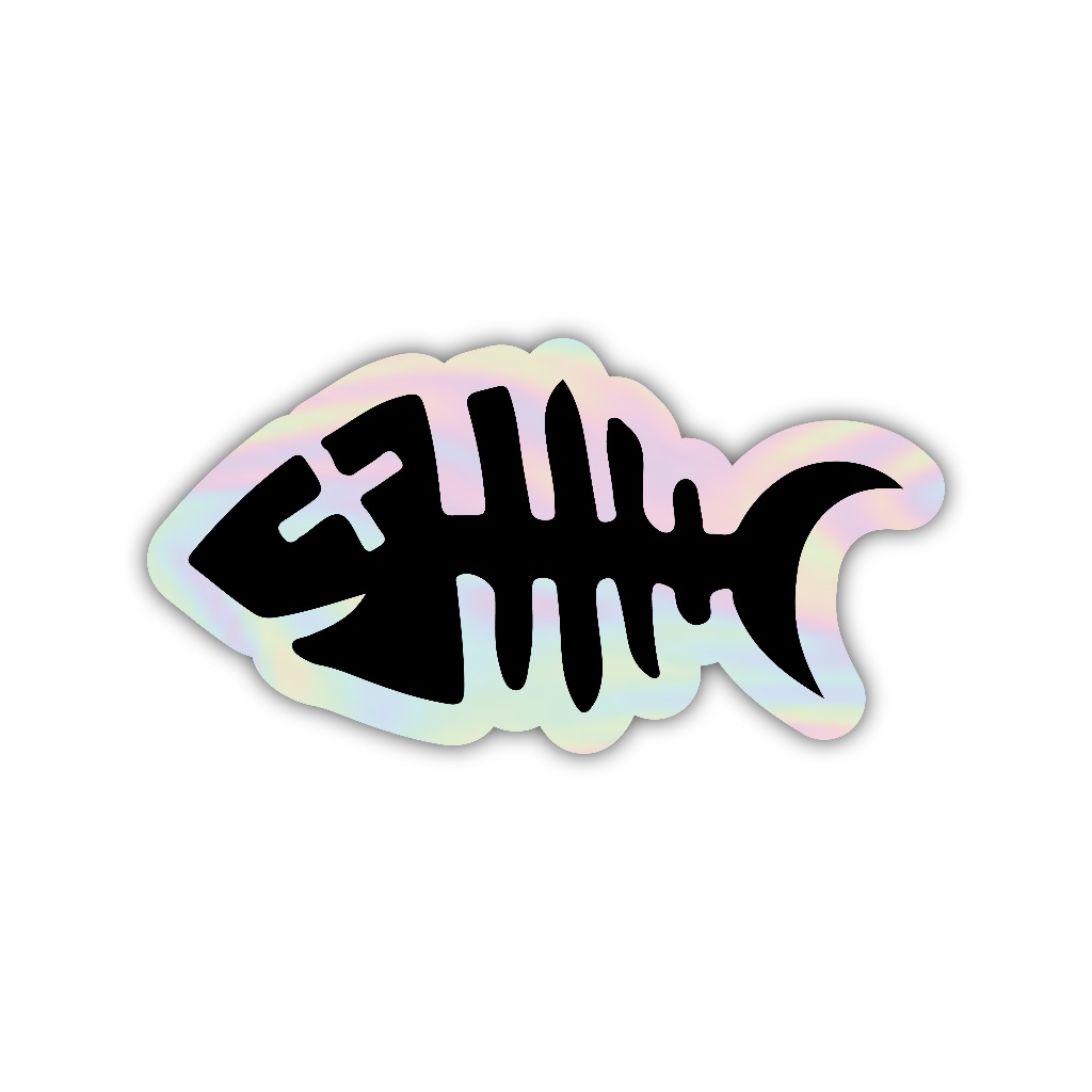 Z288 สติ๊กเกอร์กะโหลกปลาเค็มความงาม สติ๊กเกอร์โฮโลแกรมส่วนบุคคล ...