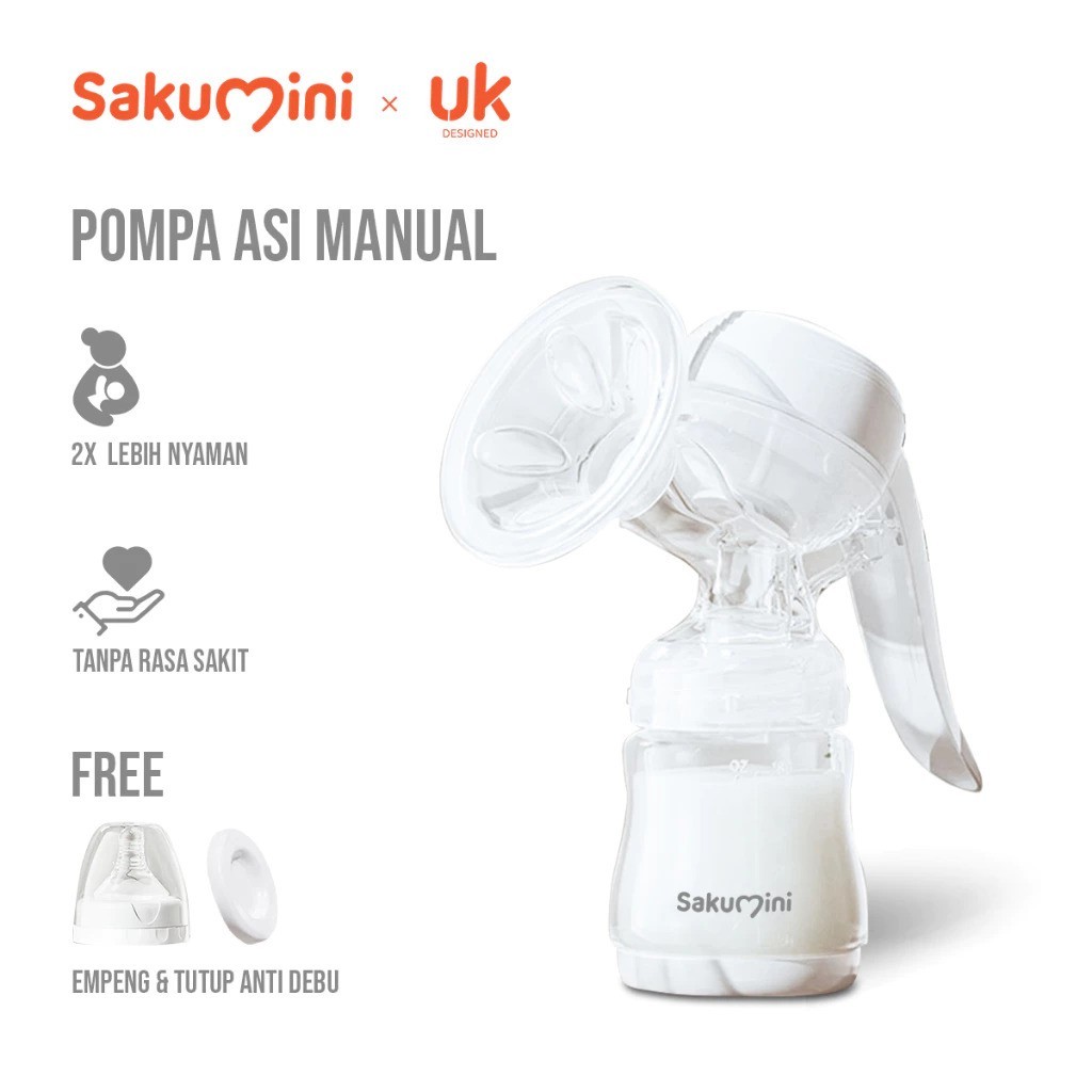 Sakumini เครื่องปั๊มนมแบบแมนนวล เครื่องปั๊มนมแบบพกพา Anti Backflow ดูด ...