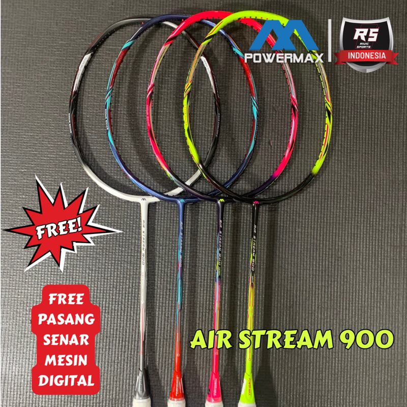 Powermax Max AIR STREAM 900 33LBS Power Max Racket ไม้แบดมินตันต้นฉบับ ...
