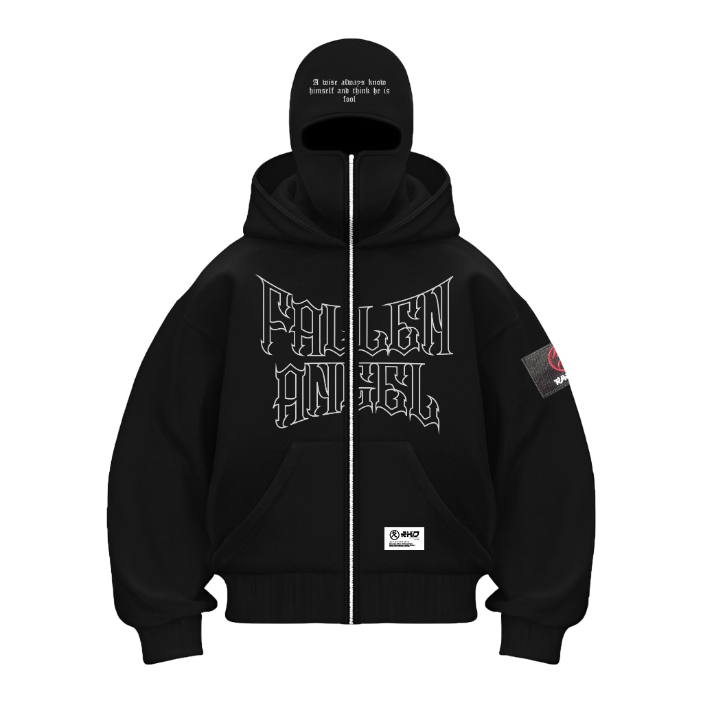 RID - เสื้อฮู้ดไหมพรมผู้ชาย Fallen Angel Black | Shopee Thailand