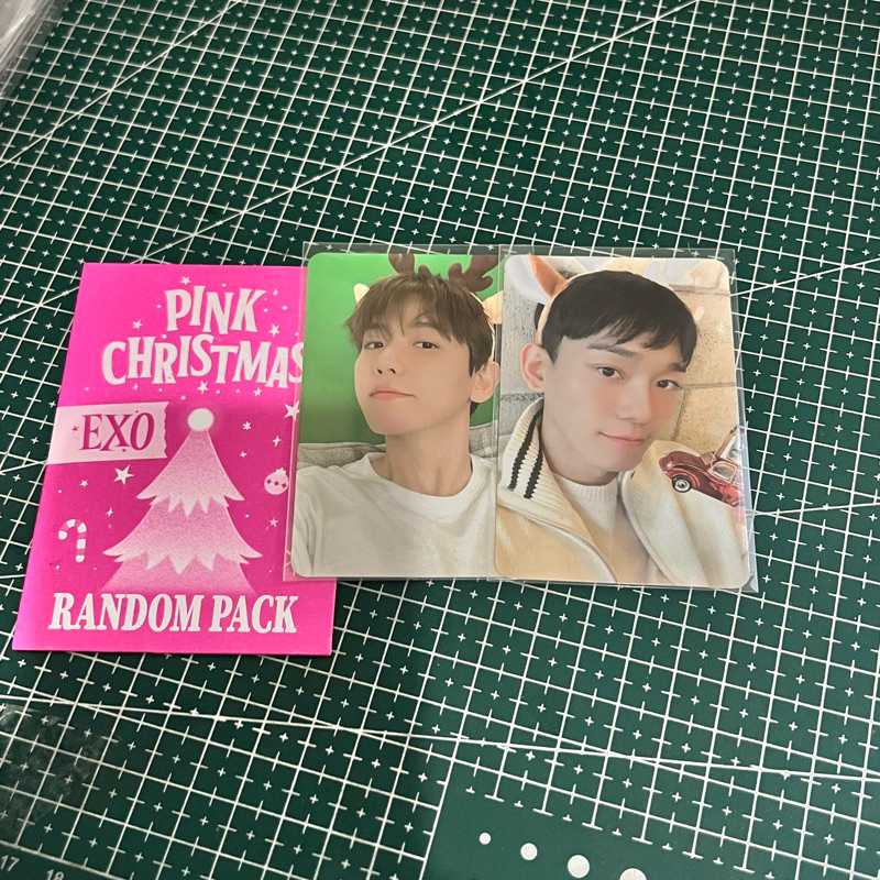 Photocard Unlished MD Pink Christmas EXO Baekhyun chen - ori อย่างเป็นทางการของพีซี | Shopee ...