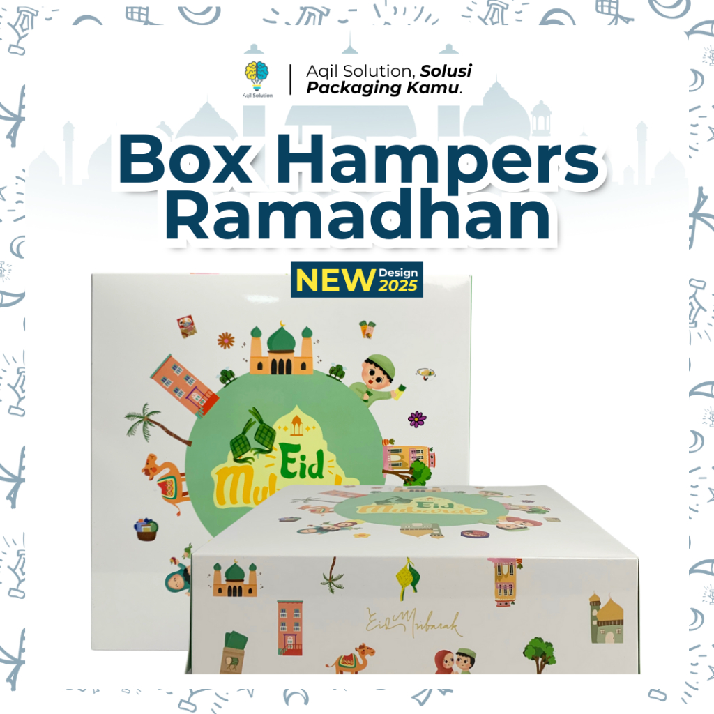 Snazzy Box / Eid Hampers Box / Box 25x25x7 cm / Round Eid Jar Box 250 ...