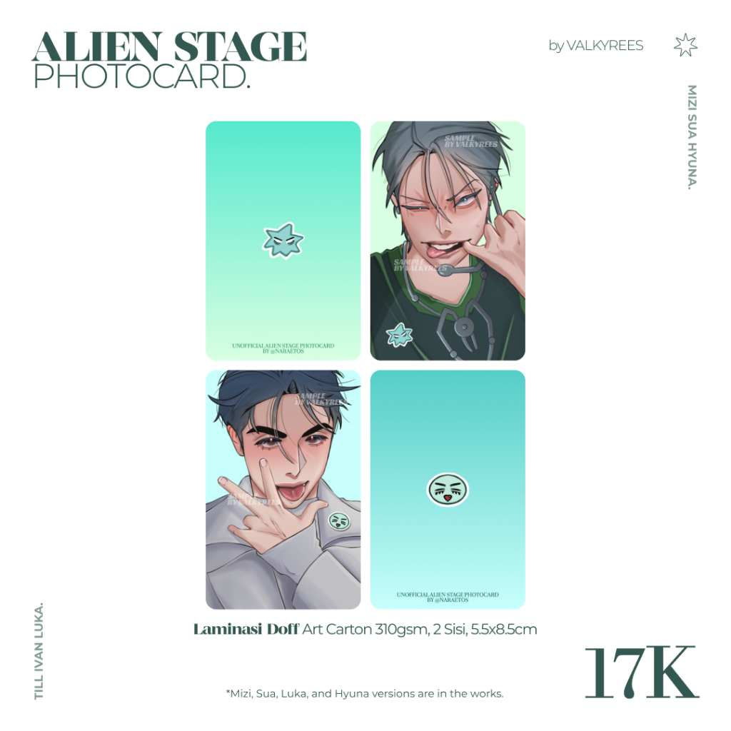 โฟโต้การ์ดเวทีเอเลี่ยน | Alns IVAN TILL | Shopee Thailand
