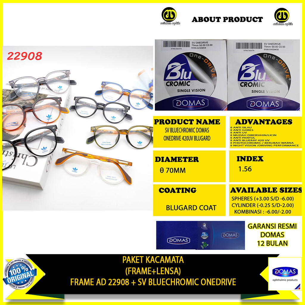 Bluechromic ONEDRIVE DOMAS GLASSES PACKAGE 22908 | Shopee Thailand