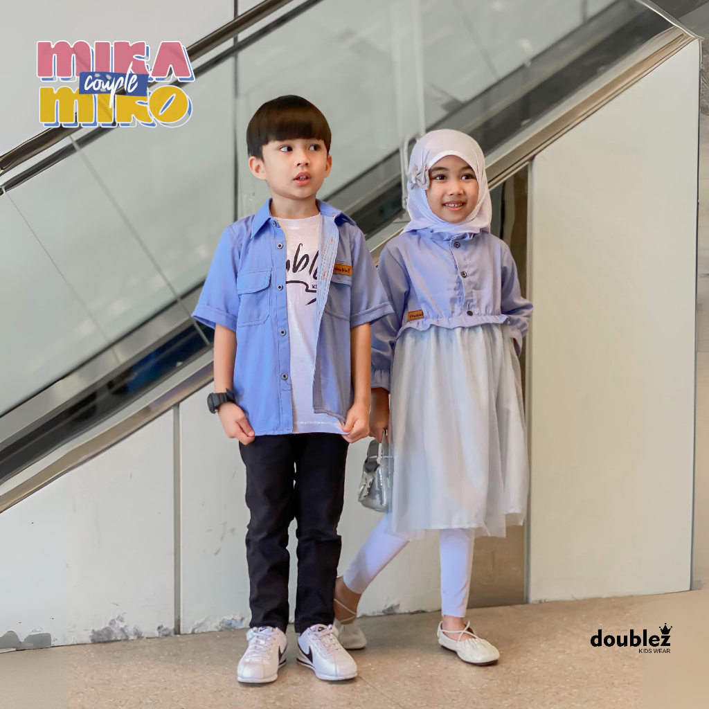 Kemeja Closed PO mika miko by doublez เสื้อคู่รักเด็กอายุ 1 ถึง 12 ปี ...
