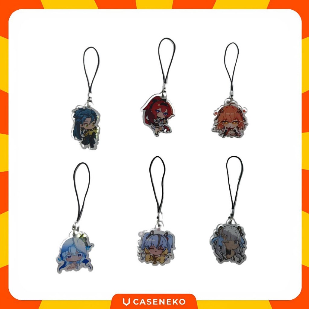 สายรัดโทรศัพท์ Wuthering Waves Wuwa Key Chain Yinlin, Jiyan ...