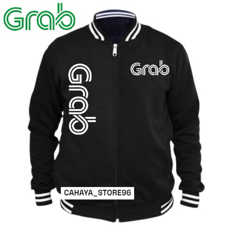 Bomber Jacket, gRAb, Last / Online Transport Driver Jacket / เสื้อแจ็คเ ...