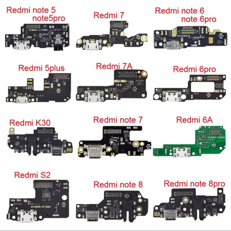 Xiaomi redmi note 3,4,5,6,7,8,9,10,11,12,13,14,16 x pro 4G 5G บอร์ดเชื่อมต่อเครื่องชาร์จ ...