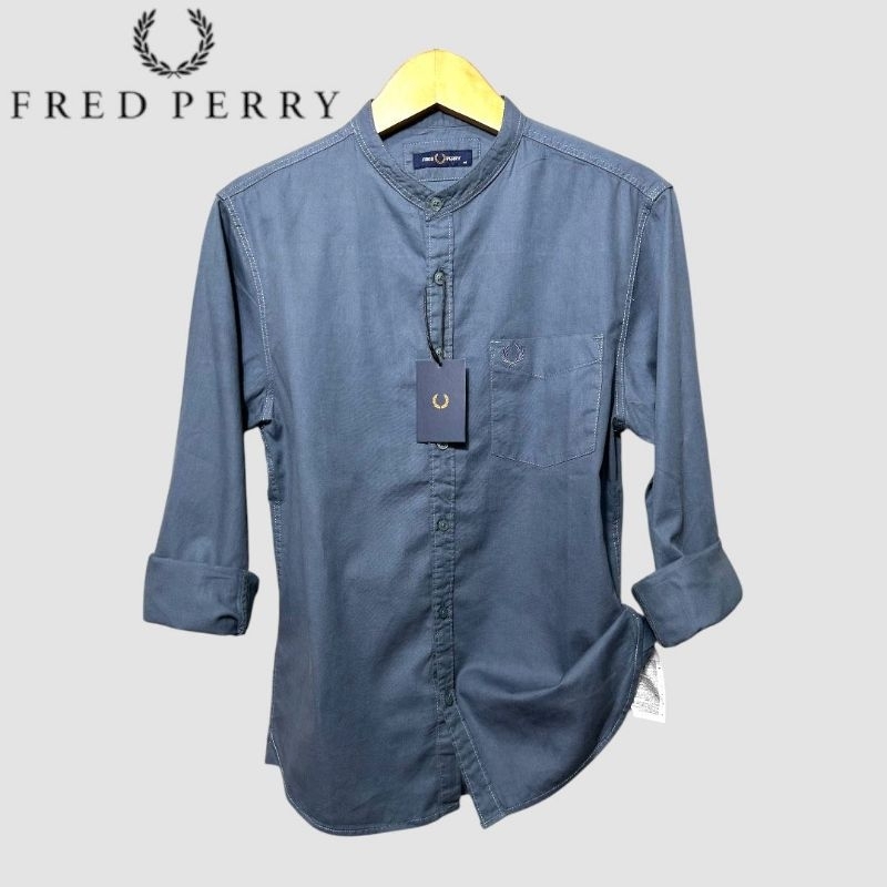 Kemeja Pred FERRY เสื้อแบรนด์ Shankee Collar แขนยาว Slimfit | Shopee ...