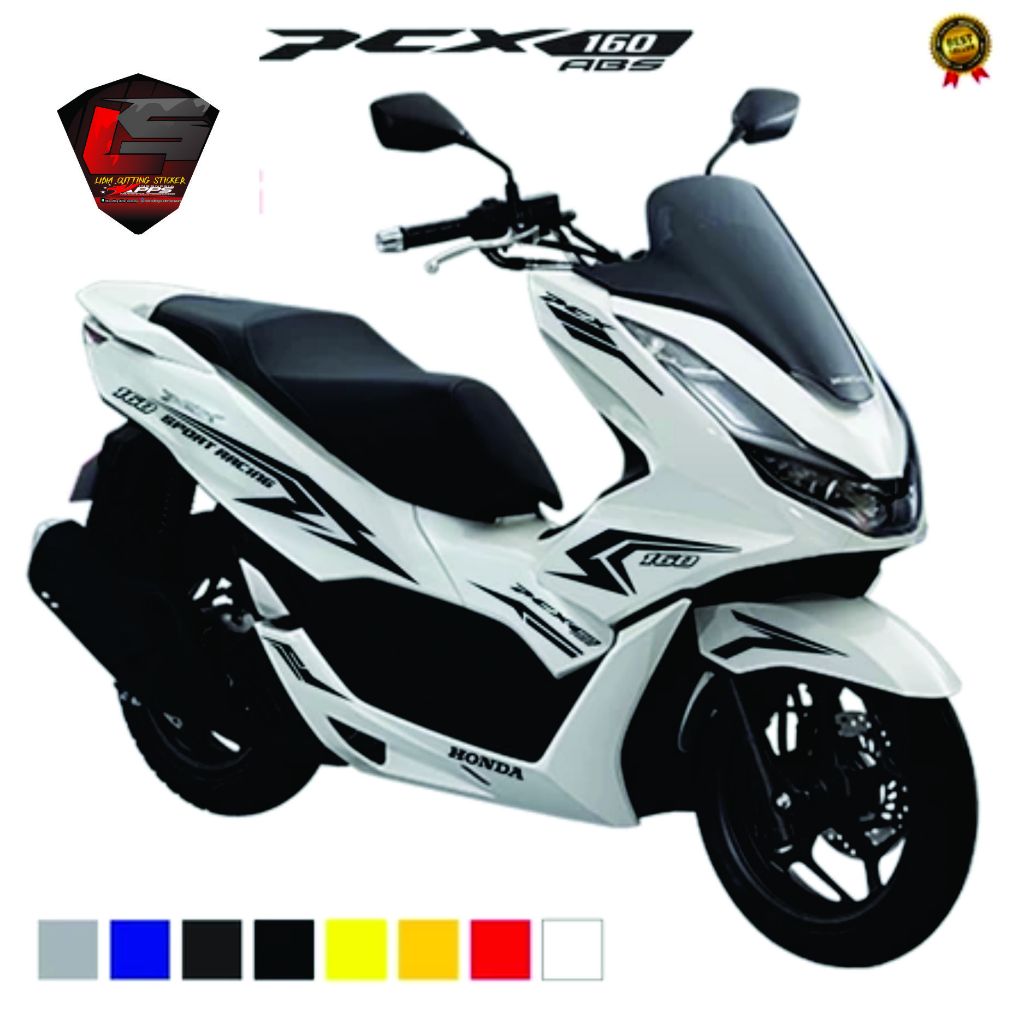 Putih Striping ใหม่ PCX 160 สีขาว 02 ตัดสติกเกอร์ Variation ORACAL ...