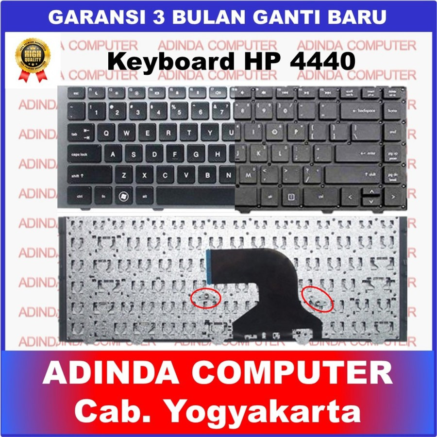 คีย์บอร์ด HP Probook 4440 4440s 4441 4441s 4445 4445s 4446s Frame - Non ...
