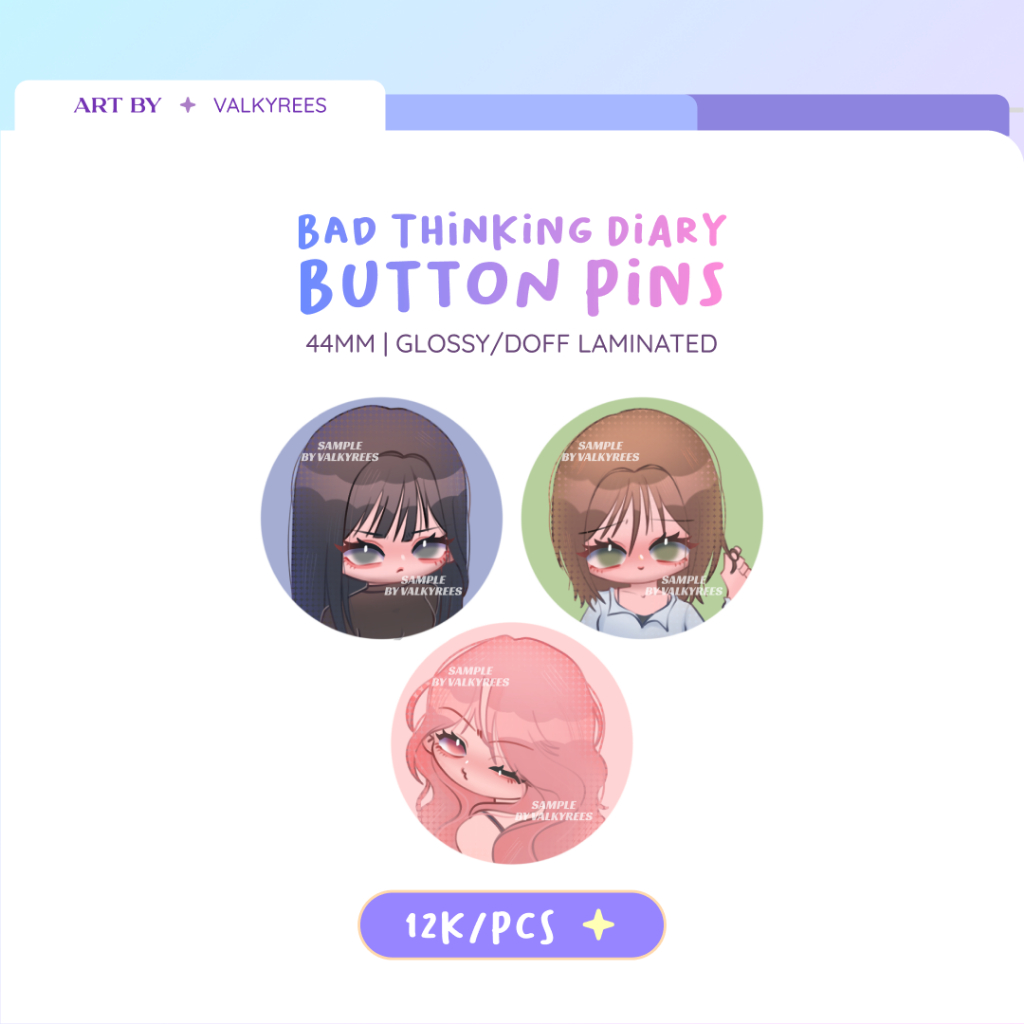 PIN BAD THINKING DIARY YUNA MINJI HYERA MANHWA GL | Shopee Thailand