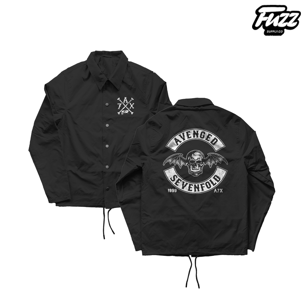 เสื้อกันลม COACH JACKET BAND AVENGED SEVENFOLD | Coach Jacket A7X METAL ...