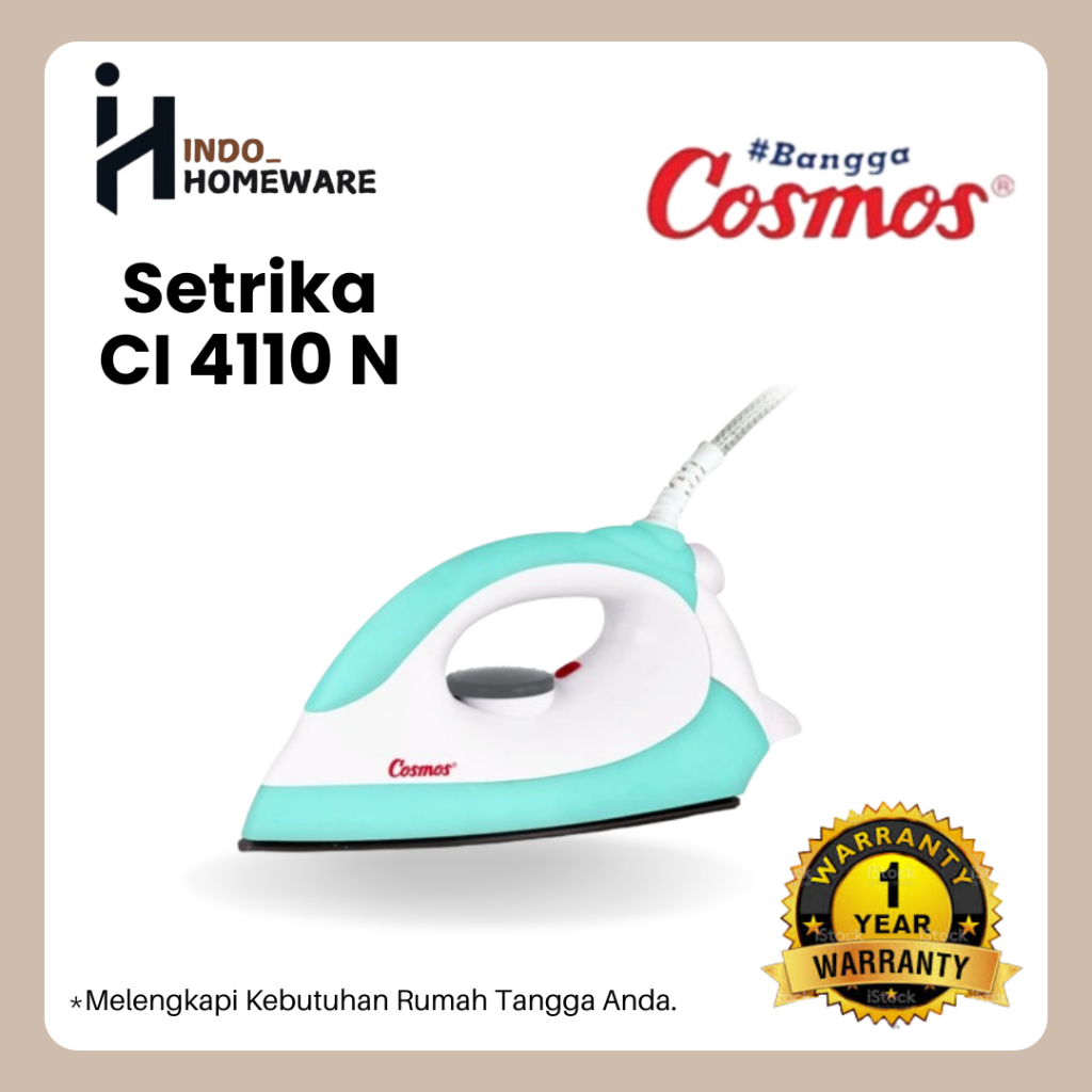 Cosmos CIS-4110N เตารีดไฟฟ้าแบบไม่ติด CIS 4110 N ORIGINAL | Shopee Thailand