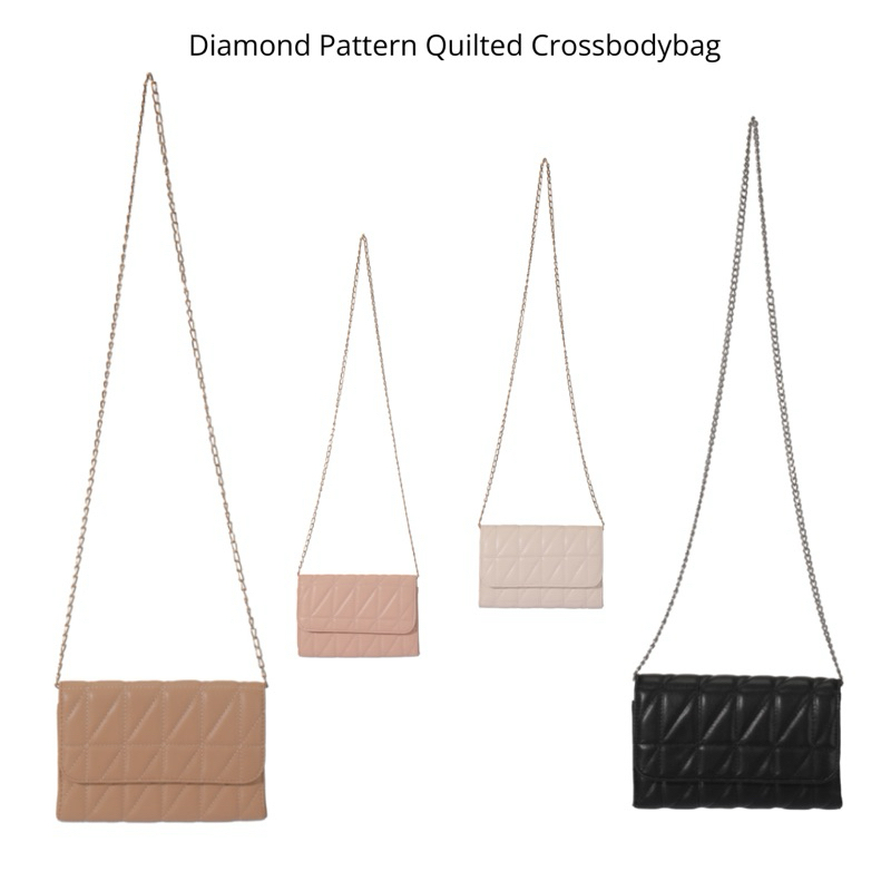 Miniso Diamond Crossbodybag กระเป๋าสะพายโซ่ | Shopee Thailand