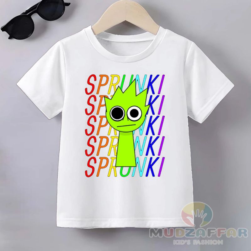 เสื้อยืด Incredibox CHILDRENS SPRUNKI LIME CHARACTER SPRUNKI CHILDRENS ...