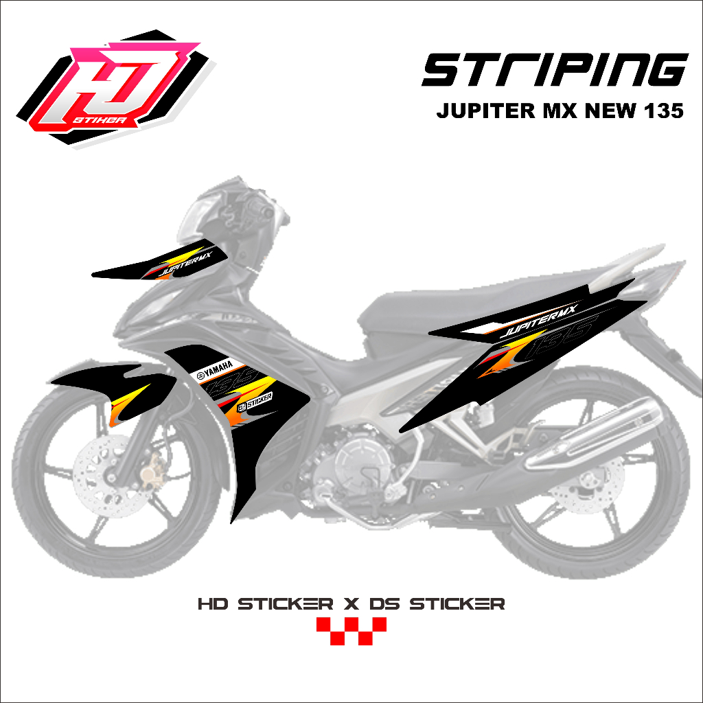 Striping Sticker Jupiter Mx New Mx 135 5 Speed - สติ๊กเกอร์ Lis ...