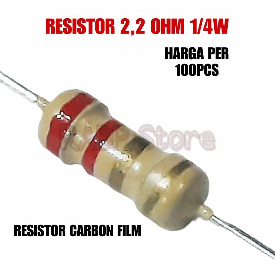 100X RESISTORS 2,2 OHM 1/4W - GET 100 ชิ้น RESISTORS คาร์บอนฟิล์ม ...
