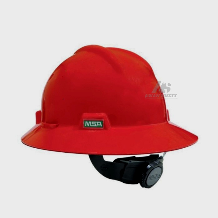 Merah LOKAL Original MSA Full Brim Fastrack Safety Helmet - Local Red ...