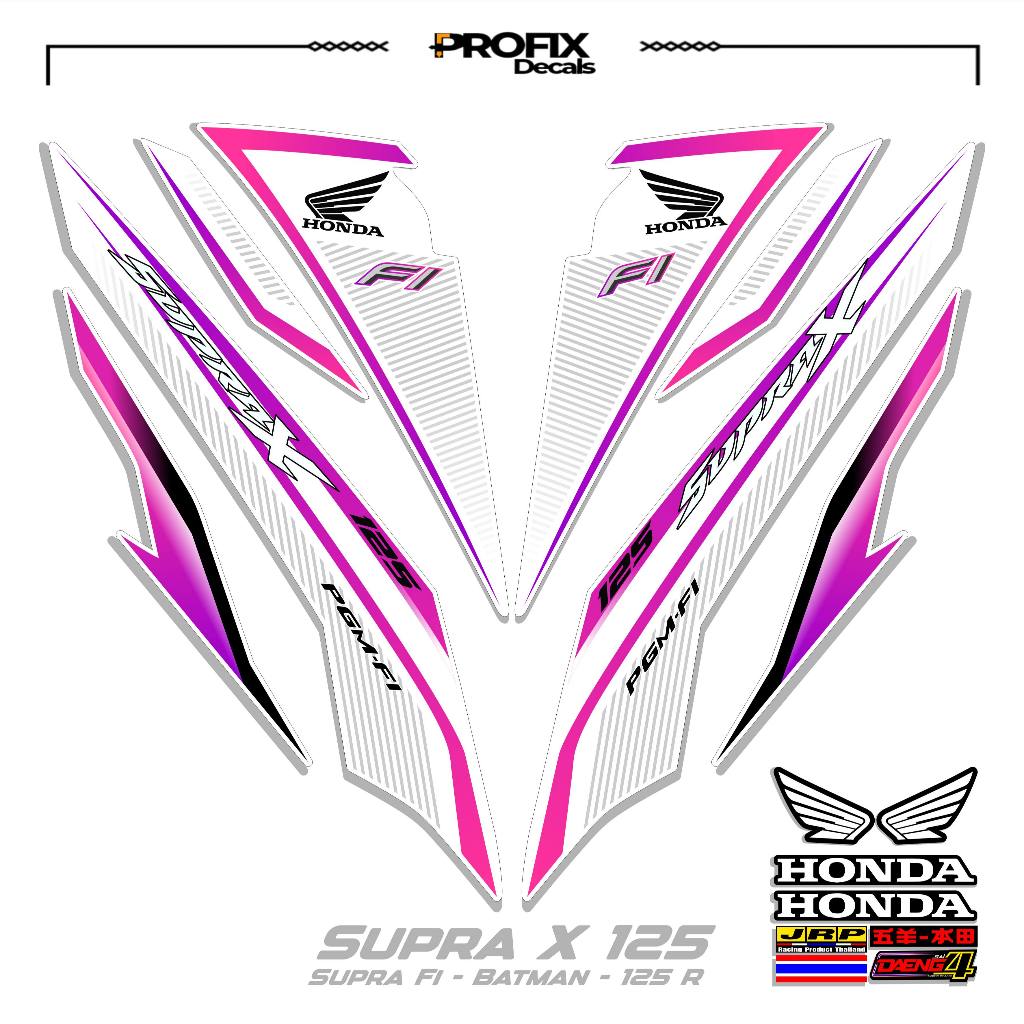 Striping SUPRA X 125 R MOTIF 16 DECAL สติ๊กเกอร์ SUPRA | Shopee Thailand