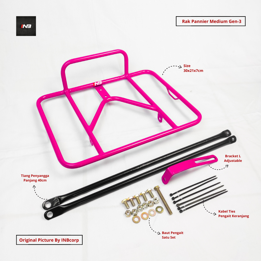 Federal fixie cutterbike mtb Gravelbike Rack - INBgen-3 medium pannier ...