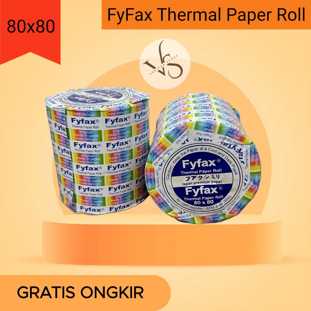 กระดาษเทอร์มอล Edc ขนาด 80 x 80 ม้วนกระดาษลงทะเบียน FyFax ...
