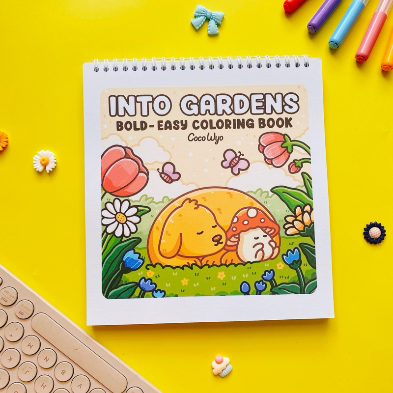 Into Garden สมุดระบายสี Bold And Easy Coco Wyo | Shopee Thailand