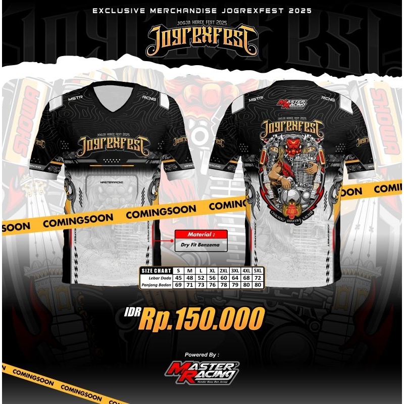 เสื้อแข่ง Jogrex 2025 ของแท้ แถมชาร์ทและสติ๊กเกอร์ | Shopee Thailand