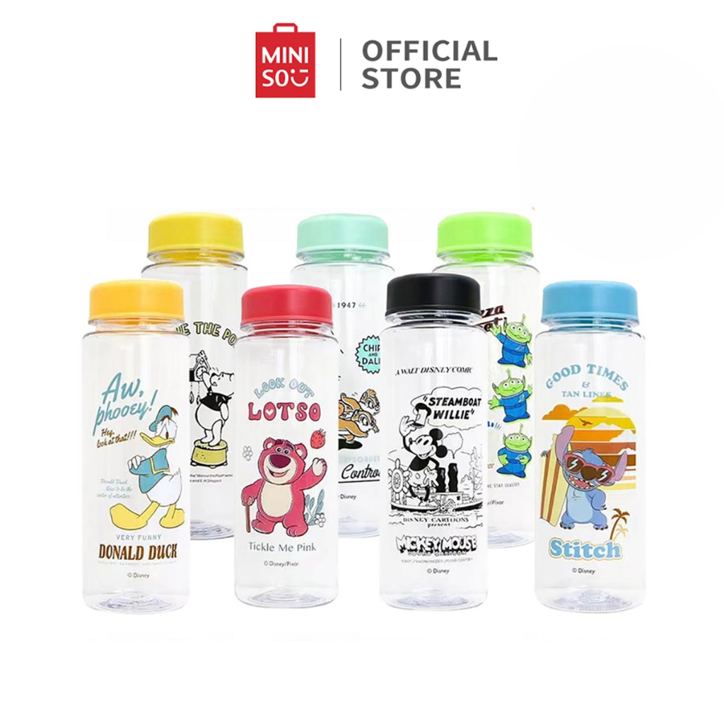 Miniso x Disney Collection ขวดน้ําเย็นพลาสติก PET ถ้วยดื่มความจุขนาด ...
