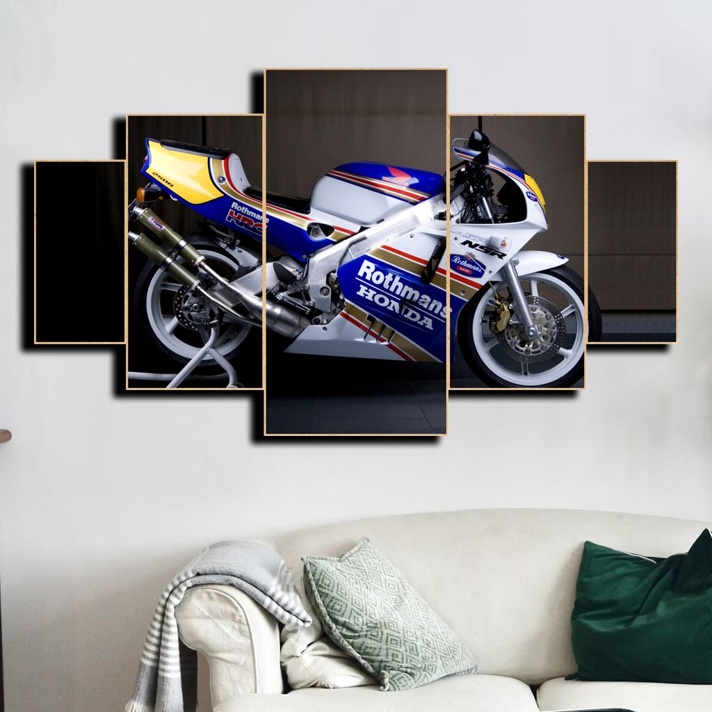 Kayu HIASAN DINDING Do Wallart ตกแต่งผนัง Honda NSR 250 1 ชุด 5 ชิ้น ...