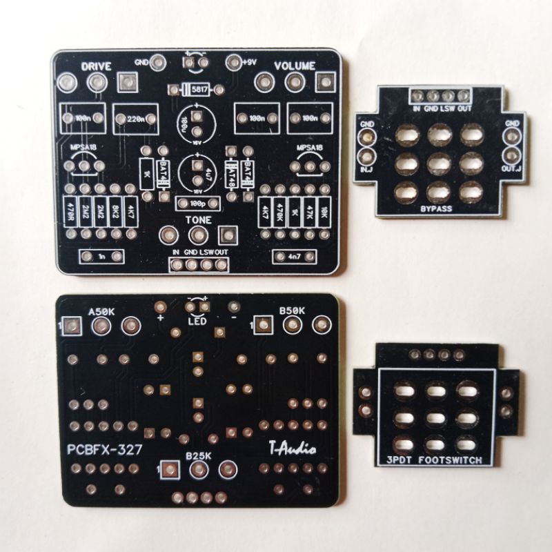 T-audio PCBFX-327 จาก EQD Chrysalis Overdrive กีตาร์ Stompbox เหยียบ ...