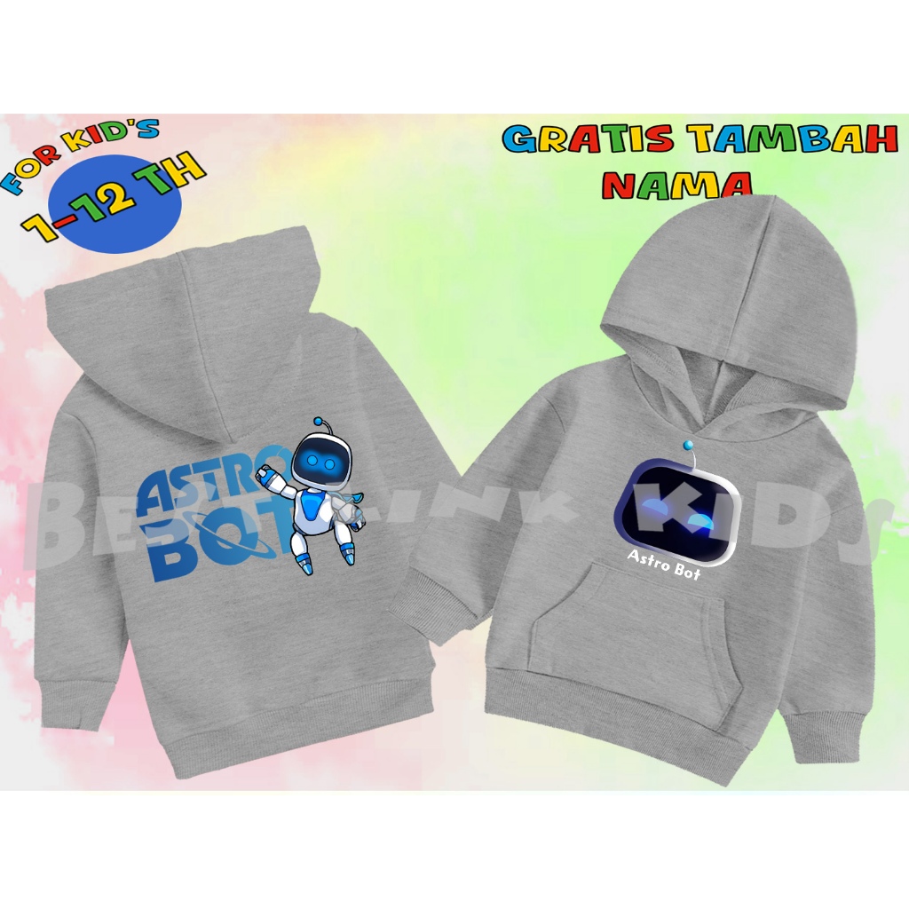 Astro Bot Hoodie สําหรับเด็ก 1-12 ชื่อที่แตกต่างกัน - เสื้อฮู้ดเด็ก ...