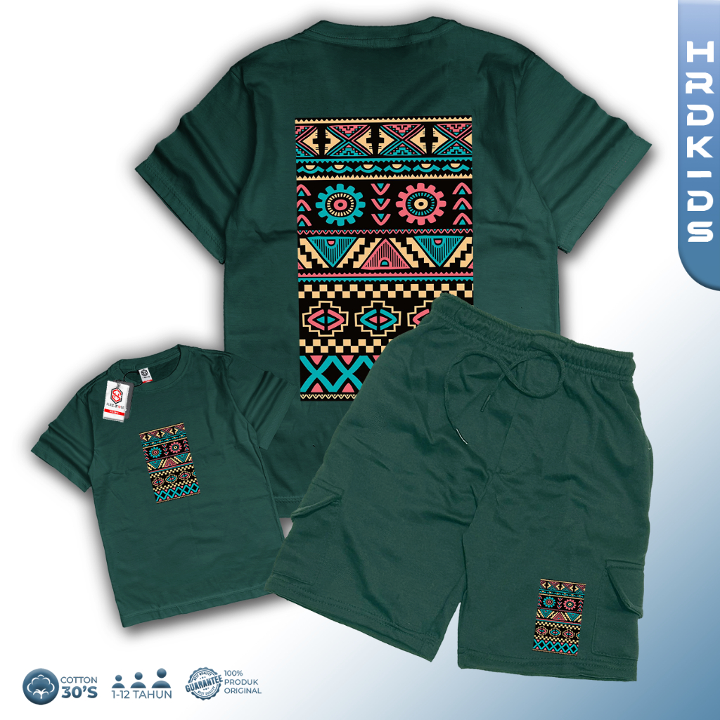 Katun Hrd KIDS 30s Cotton Boys and Girls Batik Suit อายุ 1-12 ปี ...