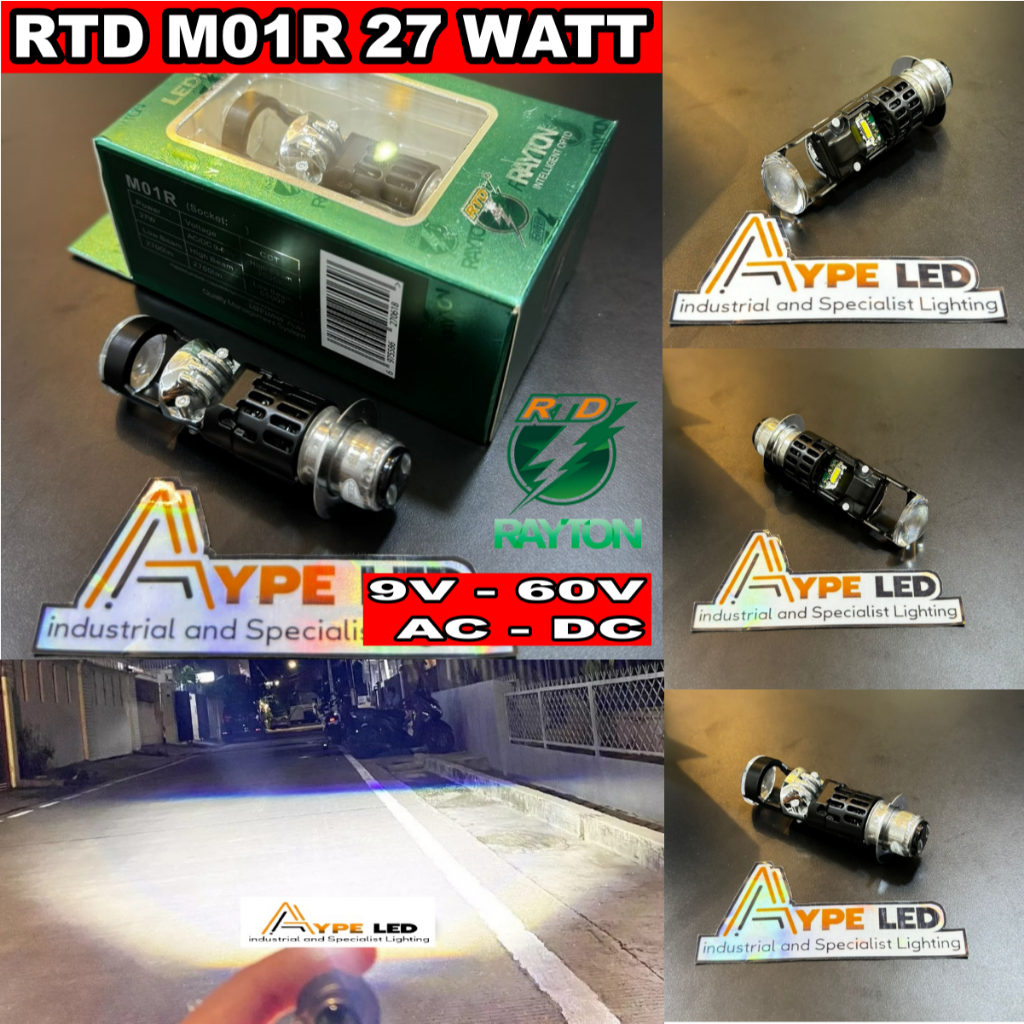 Original LED LAMP H6 M01R TYPE B และ A RTD RAYTON CAHAYA BILED UTAMA ...