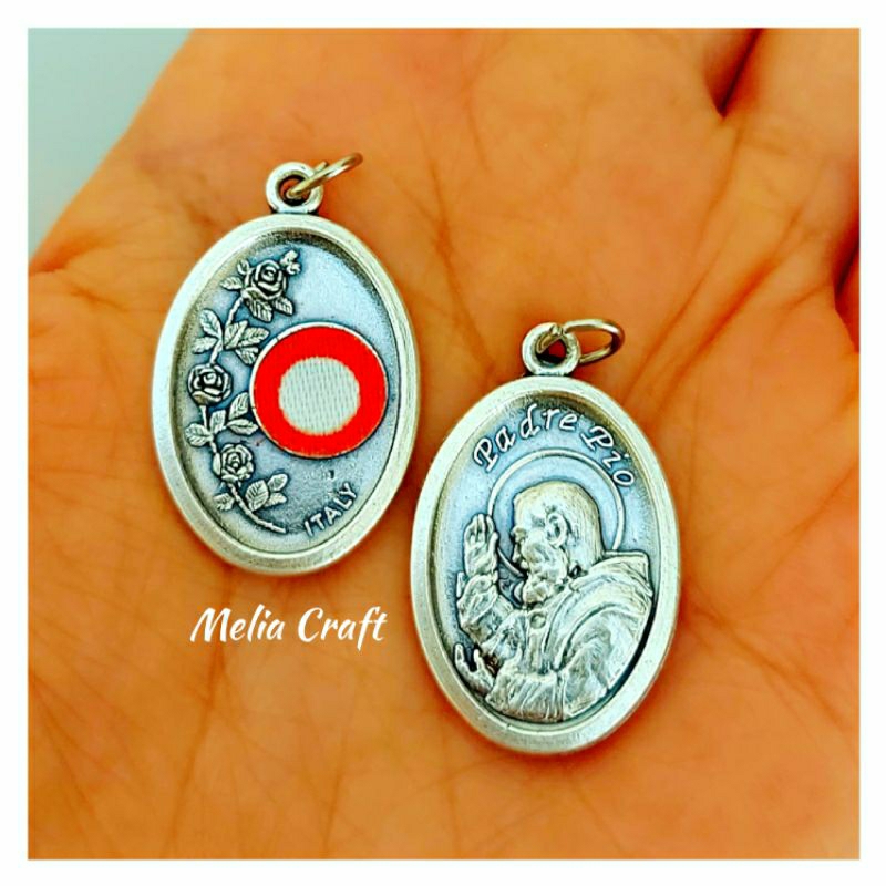 เหรียญ Relikui St Padre Pio - เหรียญ St Padre Pio Relic - Third Class ...