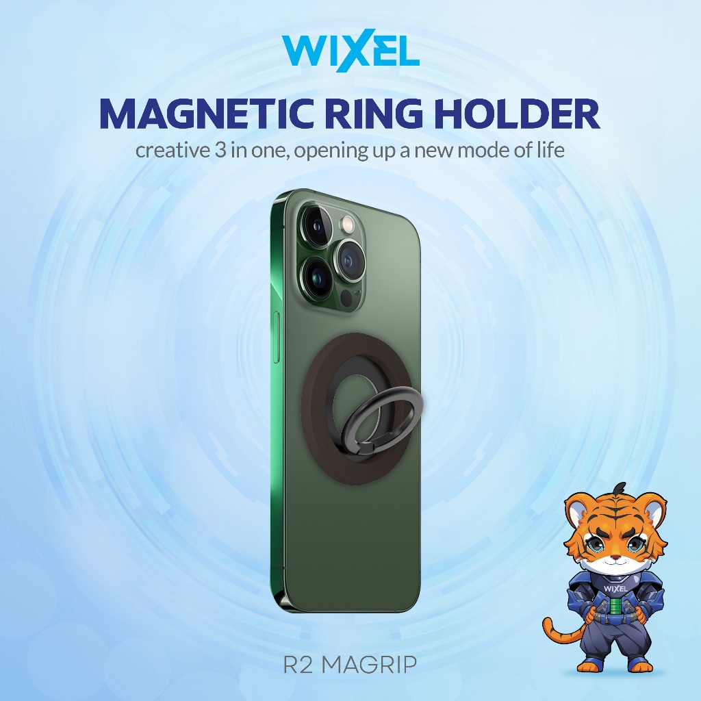 Iring Wixel R2 Magrip ขาตั้งแหวนแม่เหล็กที่วางโทรศัพท์ MagSafe ซิลิโคน ...