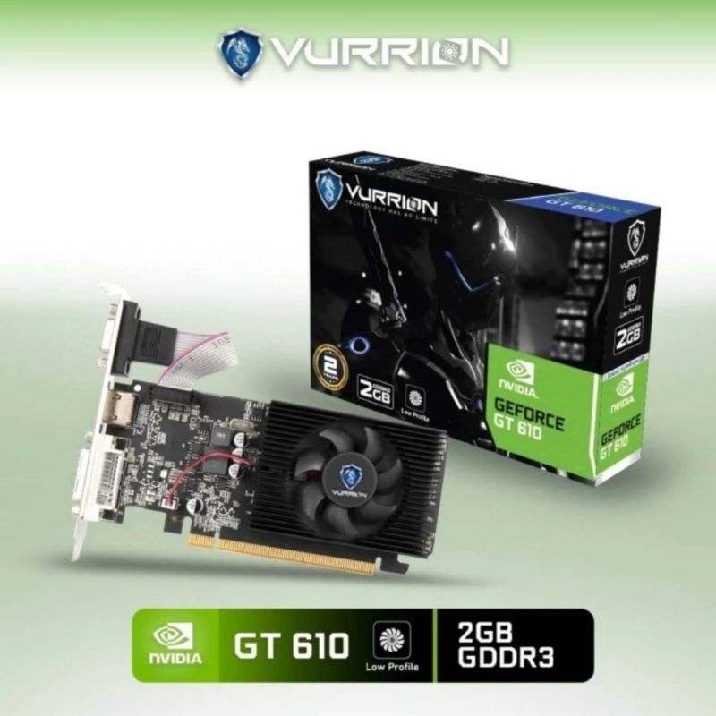 Vga GT610 2GB DDR3 64bit Vurrion รับประกันอย่างเป็นทางการ 2 ปี | Shopee Thailand