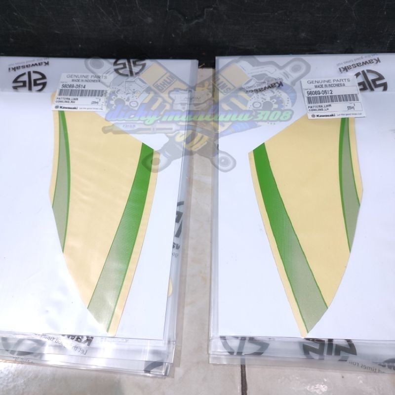 Hijau สติกเกอร์สติกเกอร์ STRIPPING STRIPING FAIRING ด้านข้างซ้ายขวาสี ...