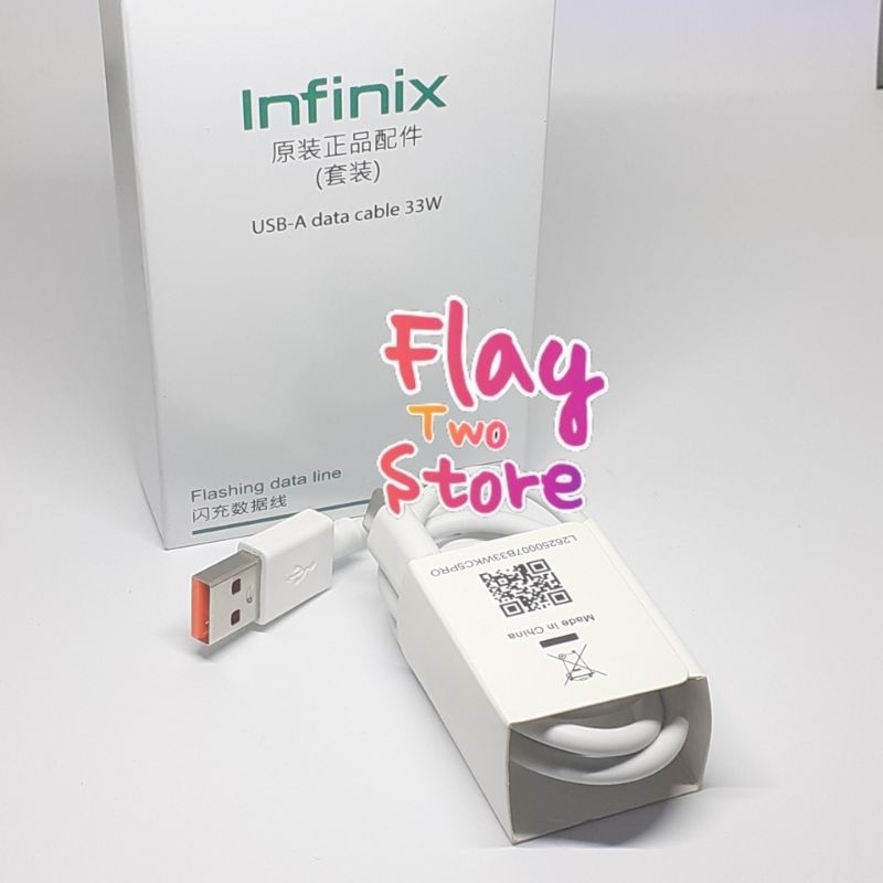 Infinix Flashing Data Line USB-A 33W สายชาร์จ TYPE-C Casan Cable ...