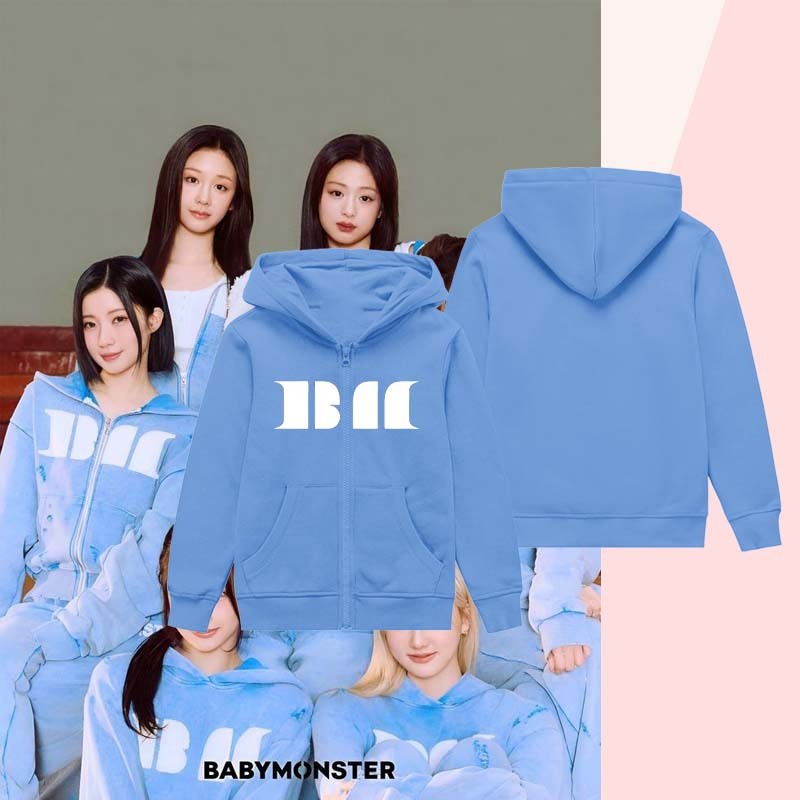 Baemon Babymonster เสื้อแจ็คเก็ตมีฮู้ดมีซิปสําหรับเด็ก / เสื้อแจ็คเก็ต ...