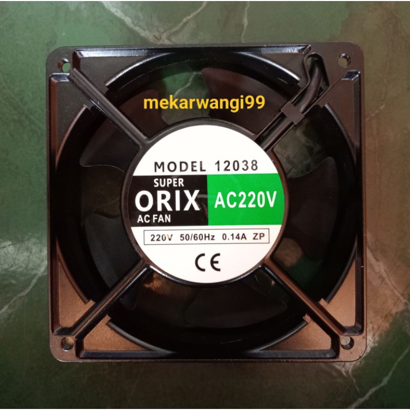 พัดลม SUPER ORIX 12CM AC 220V 12038 / SUPER ORIX 12CM AC 220V | Shopee ...