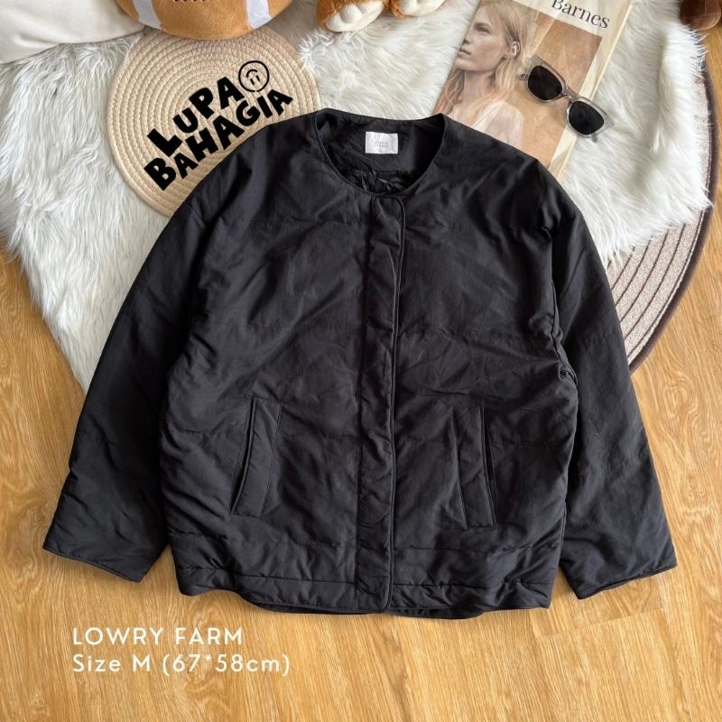 Lowry FARMS เสื้อแจ็คเก็ตปักเป้า Bubble สีดํา ไซส์ M | ต้นฉบับ 100% ...