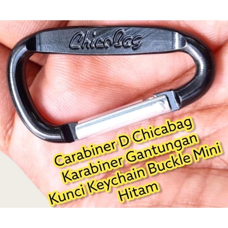 Gantungan HITAM Black Carabiner พวงกุญแจ Carabiner Hook เหยื่อตกปลา ...