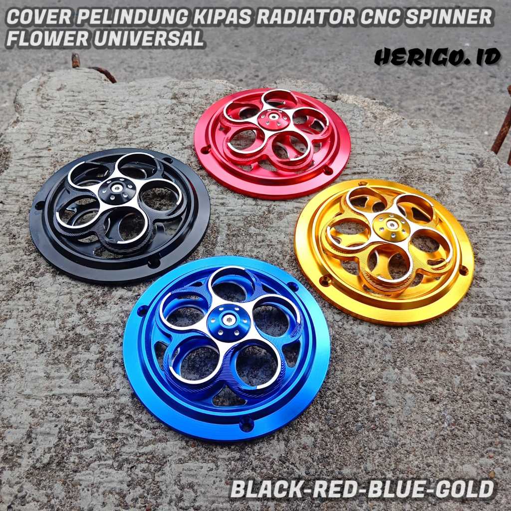Cnc RADIATOR พัดลมป้องกัน CNC พัดลม SPINNER ดอกไม้ VESPA SPRINT ...