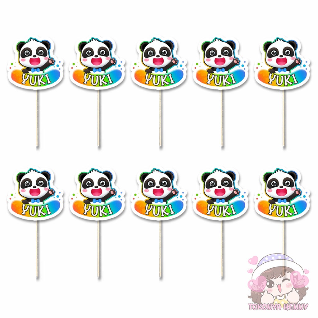 Baby BUS PANDA BABYBUS Character CUPCAKE Topper ชื่อฟรี | Shopee Thailand